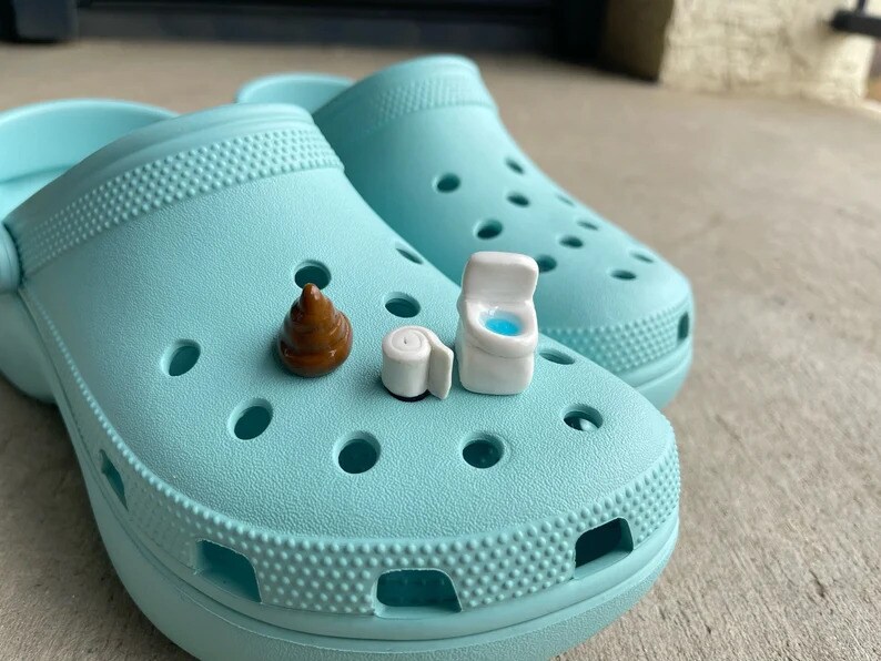 Toilet Shoe Charm, Poop Charm, Toilet paper Charm | MakerPlace by Michaels