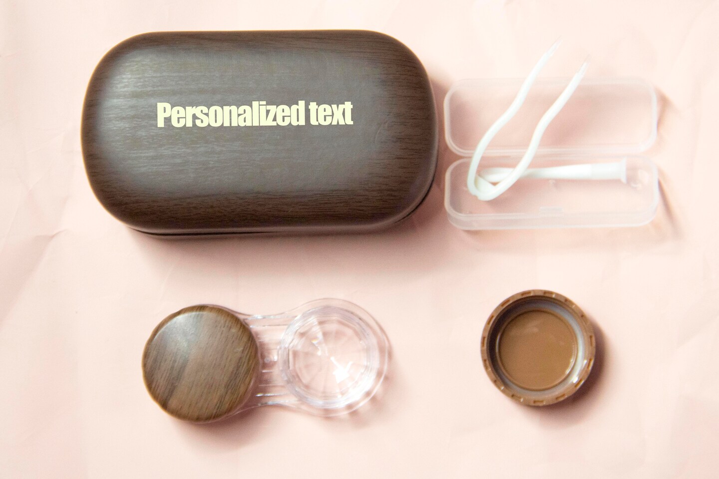 Personalized leather contact lens case, unique! | MakerPlace by Michaels