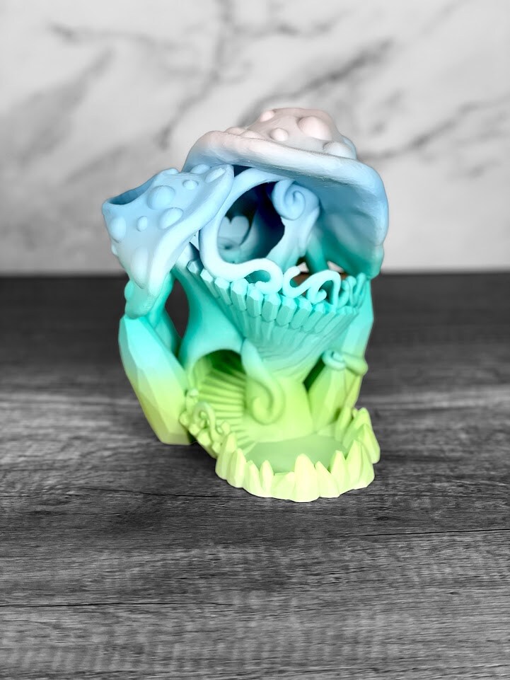 Crystal Mushroom Dual Dice Tower 3D Printed Dice Roller | MakerPlace by ...