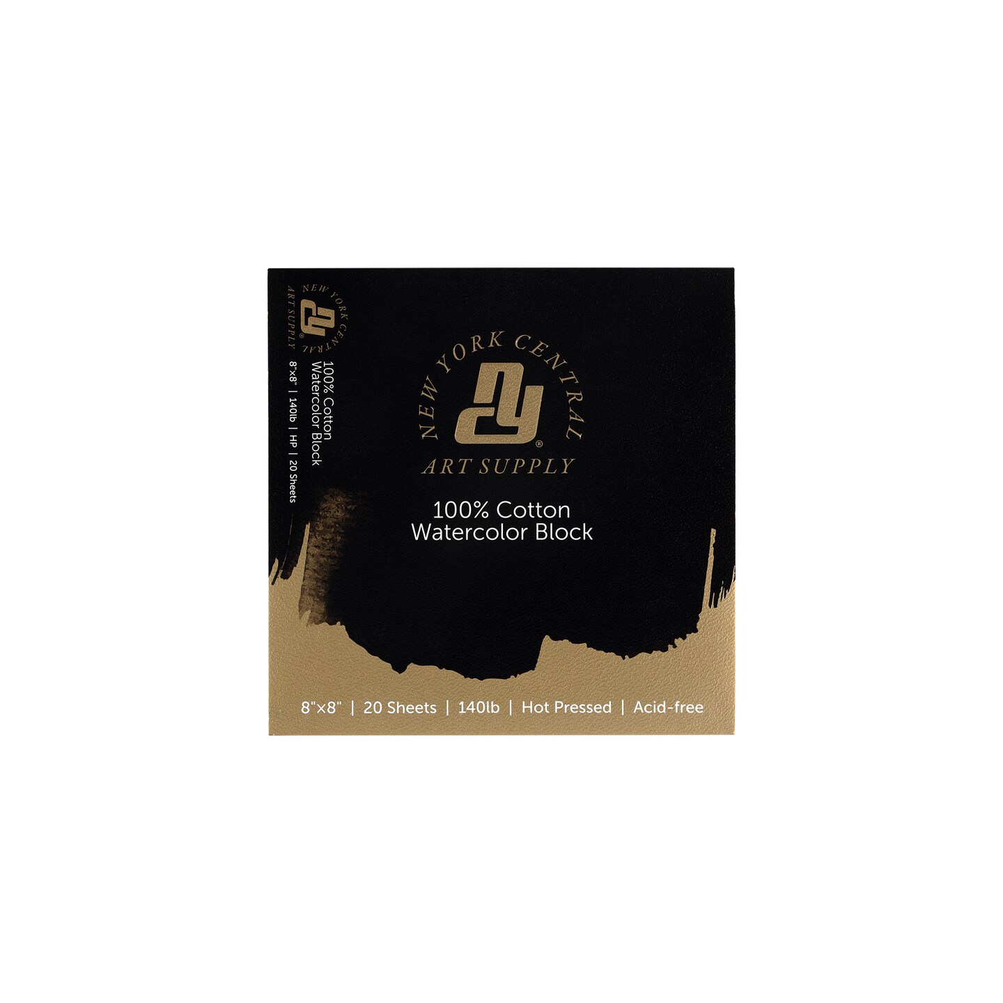 New York Central Watercolor Block, 140 lb Hot Press, 20 Sheets ...