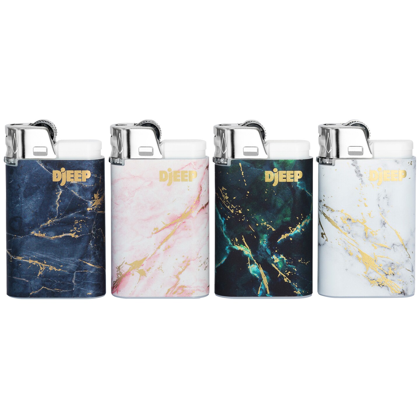 DJEEP Pocket Lighters, ELEGANT Collection Textured Metallic, Marbled ...