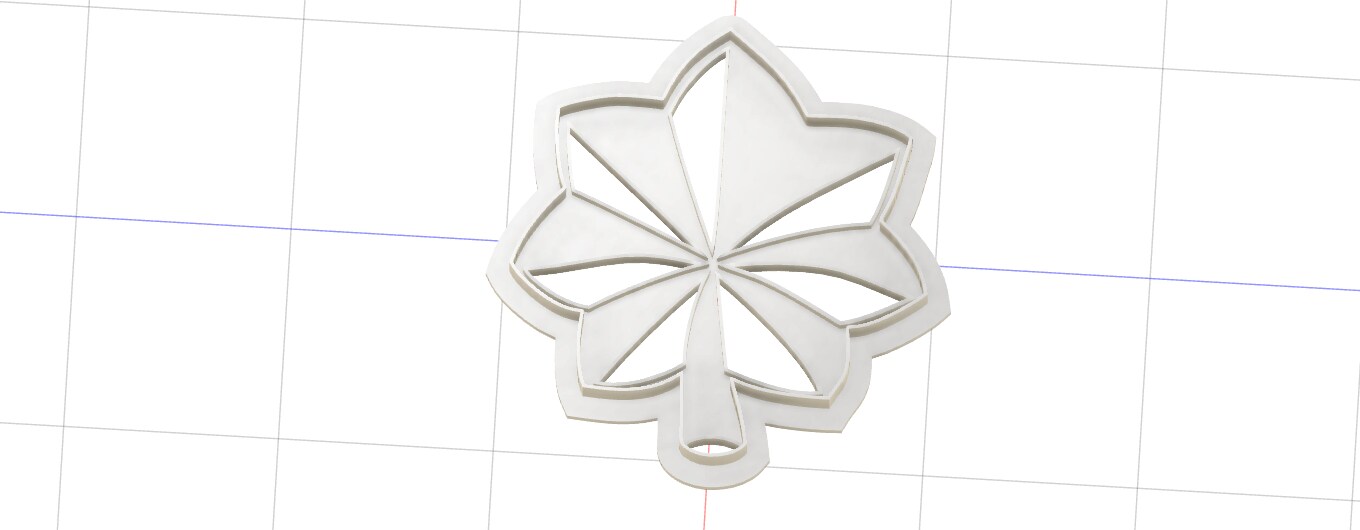 3D Printed US Army Maple Leaf Rank Insignia Cookie Cutter | MakerPlace ...