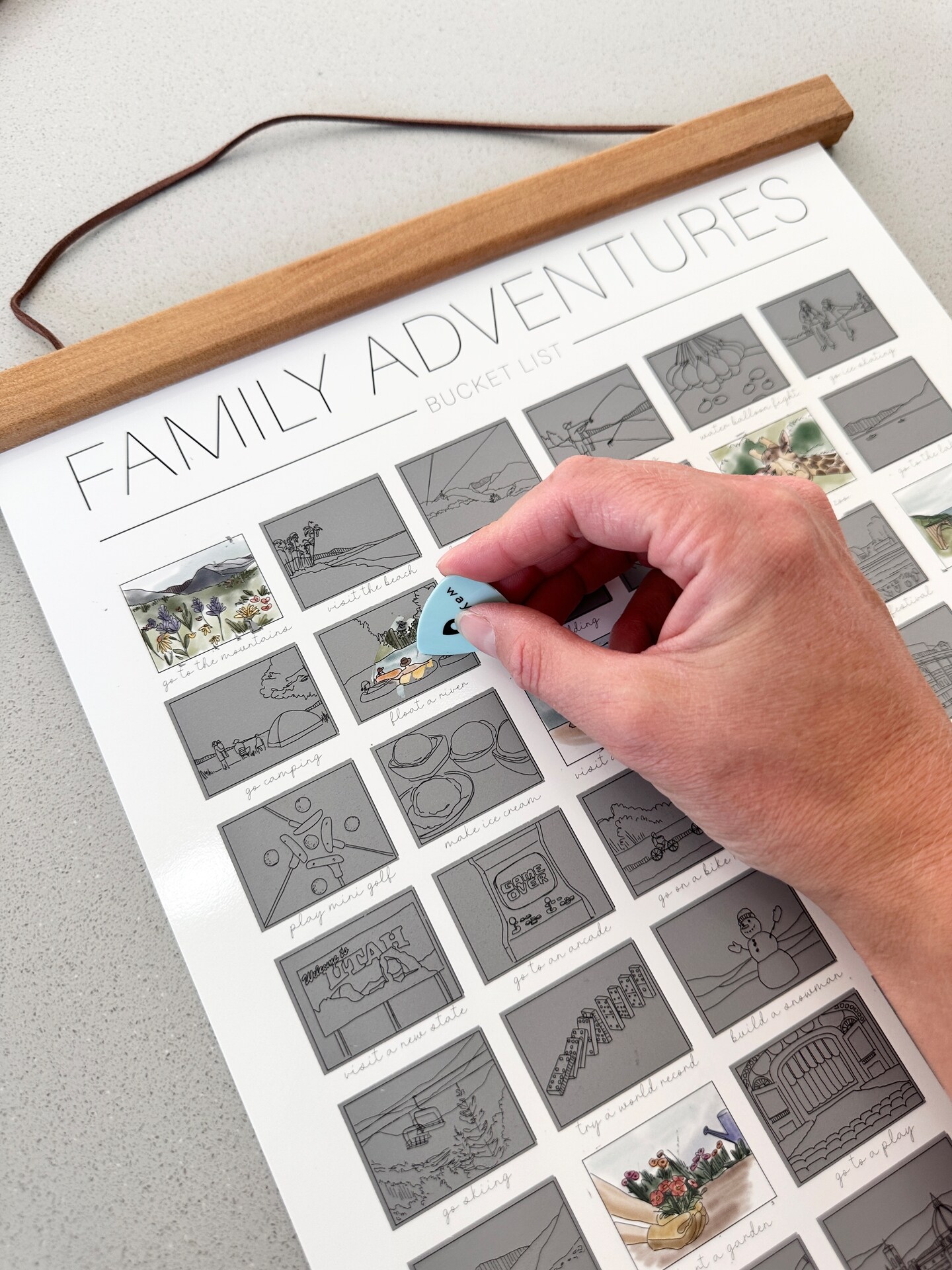 Family Bucket List Scratch Off | Family Activity | Ideas to do with the ...