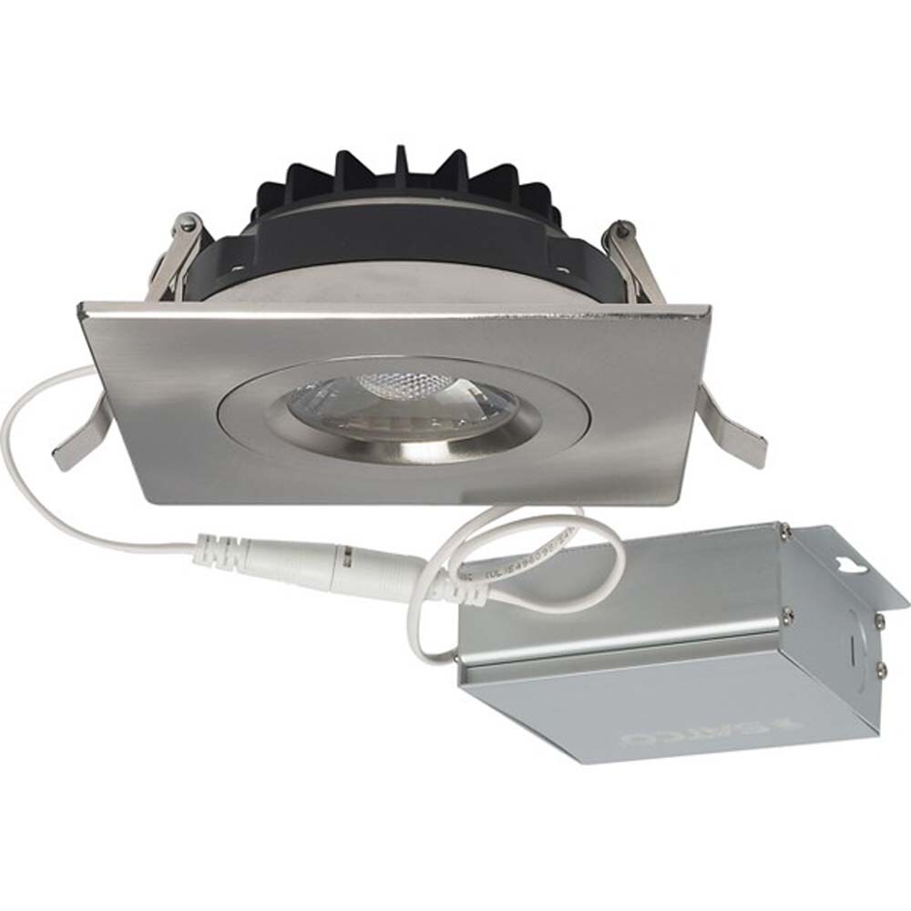 12 watt LED Direct Wire Downlight Gimbaled 4 inch 3000K 120 volt ...