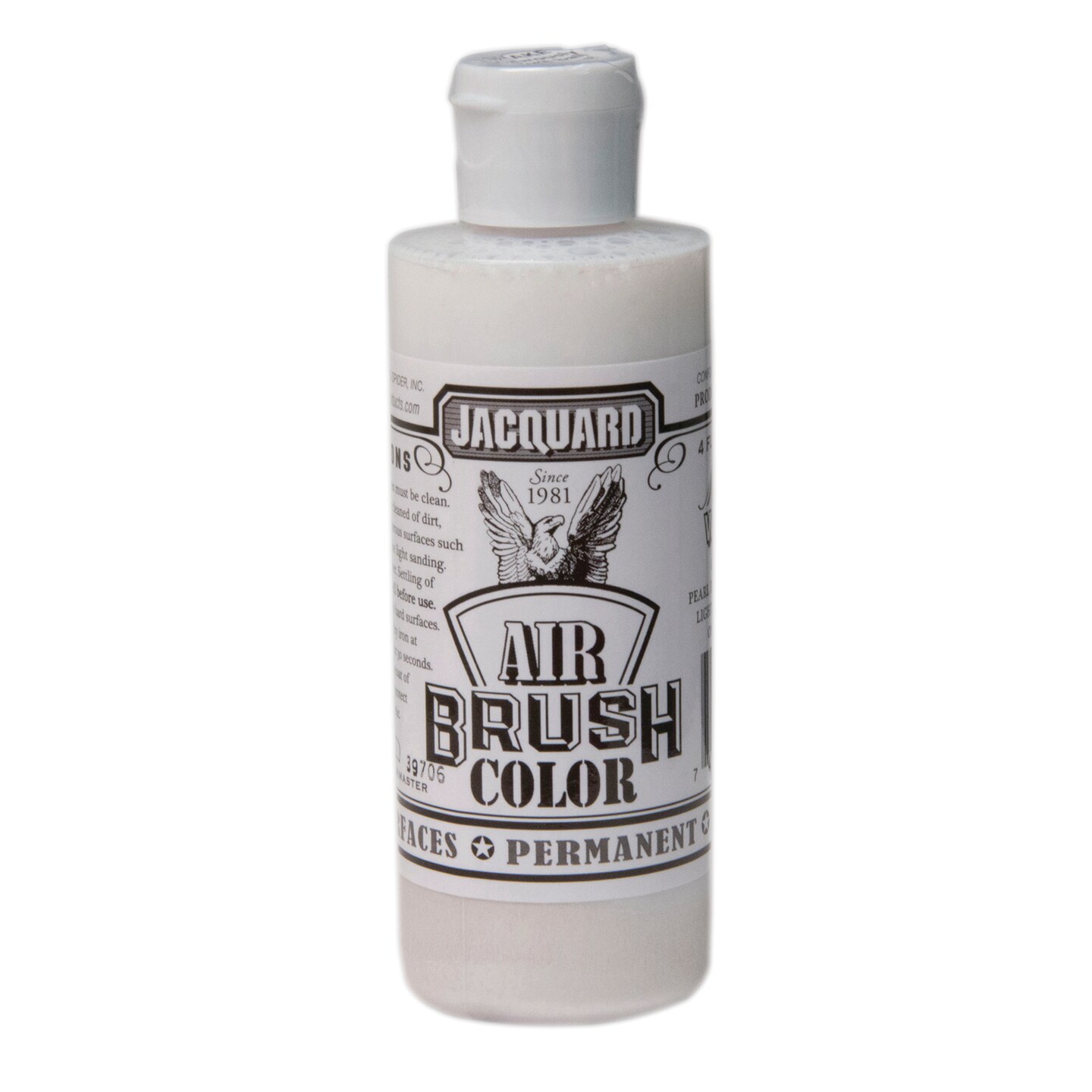 Jacquard Metallic Airbrush Color, 4 Oz., Metallic White | Michaels
