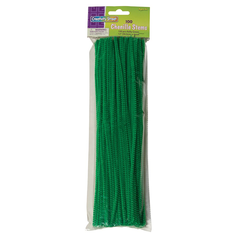 Creativity Street - Chenille Stems - Regular - Kelly Green - 100/Pkg ...