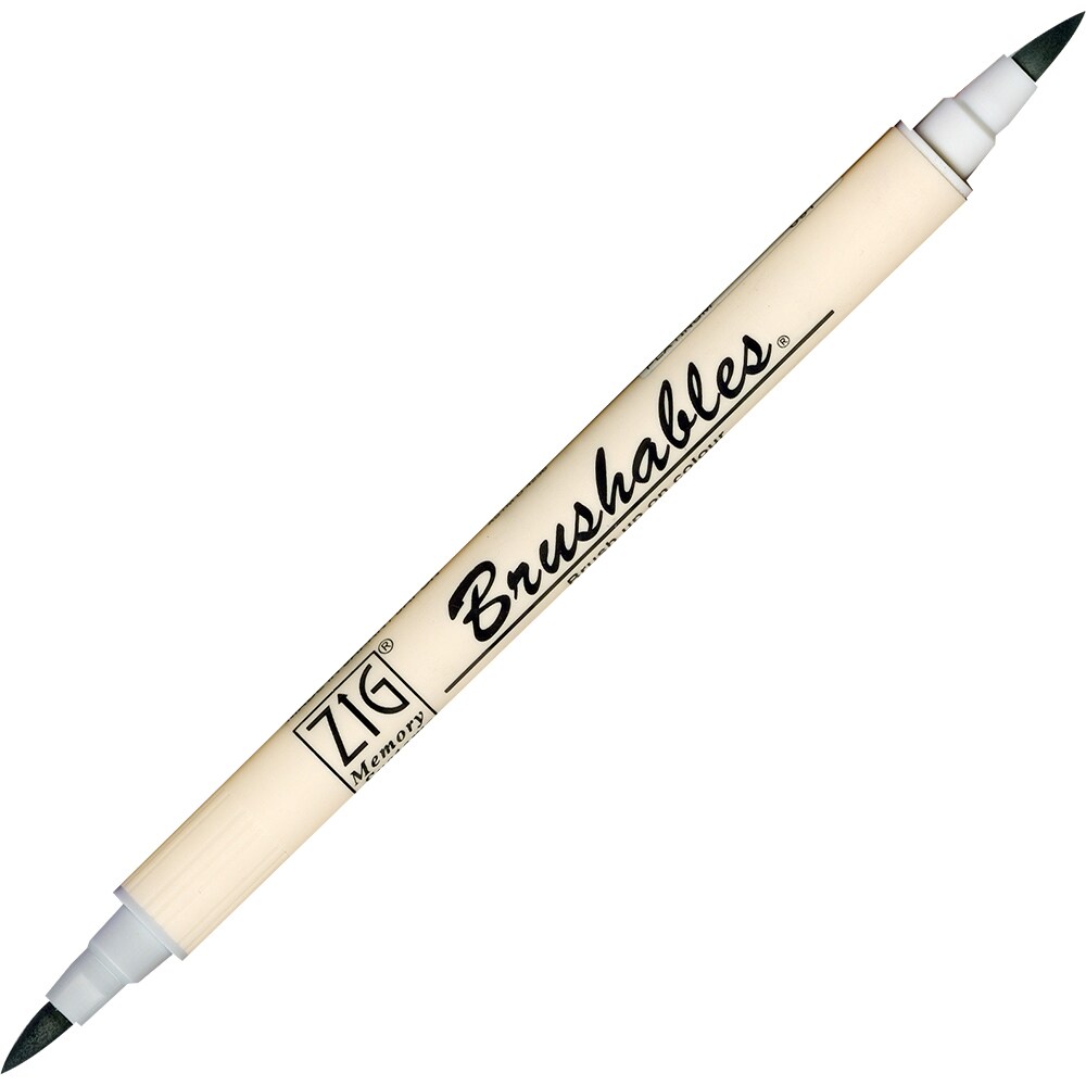 Kuretake Zig Zig Brushables Dual-Tip Marker, Platinum | Michaels