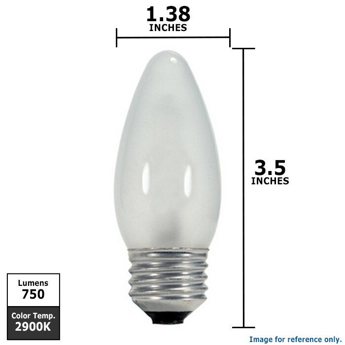 Satco 43w 120v Torpedo White Coat E26 Medium Base Halogen light bulb ...