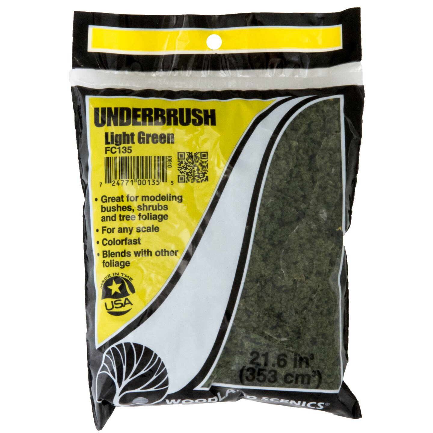 Woodland Scenics Underbrush Groundcover, Light Green | Michaels