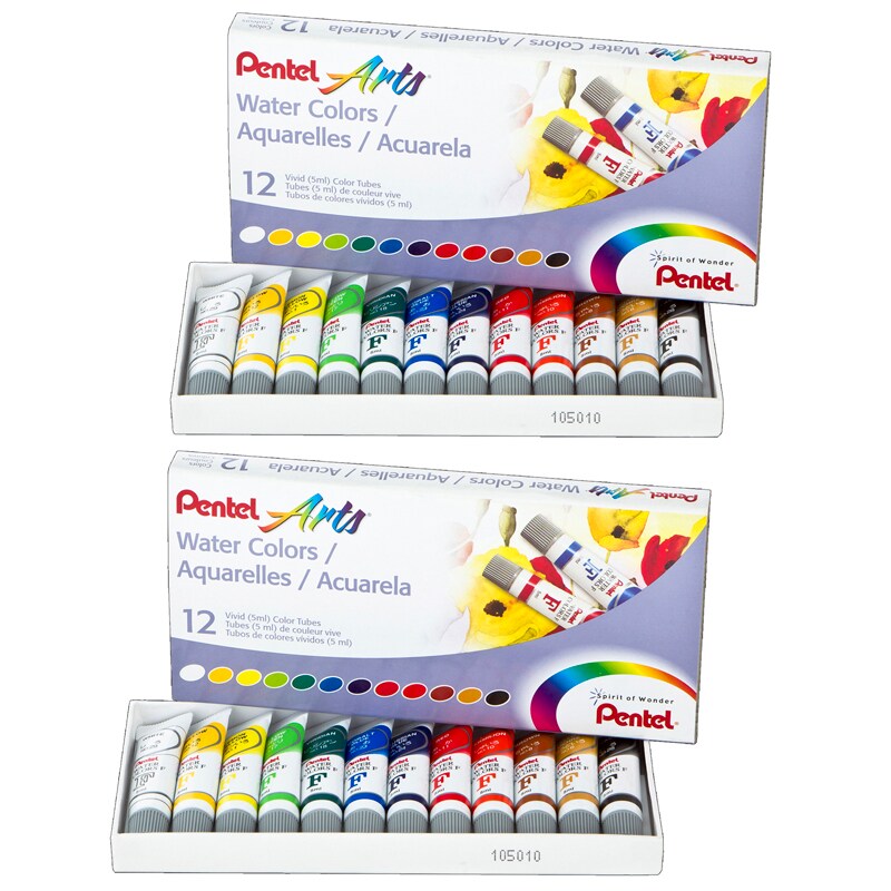 Water Colors, 12 Per Set, 2 Sets | Michaels