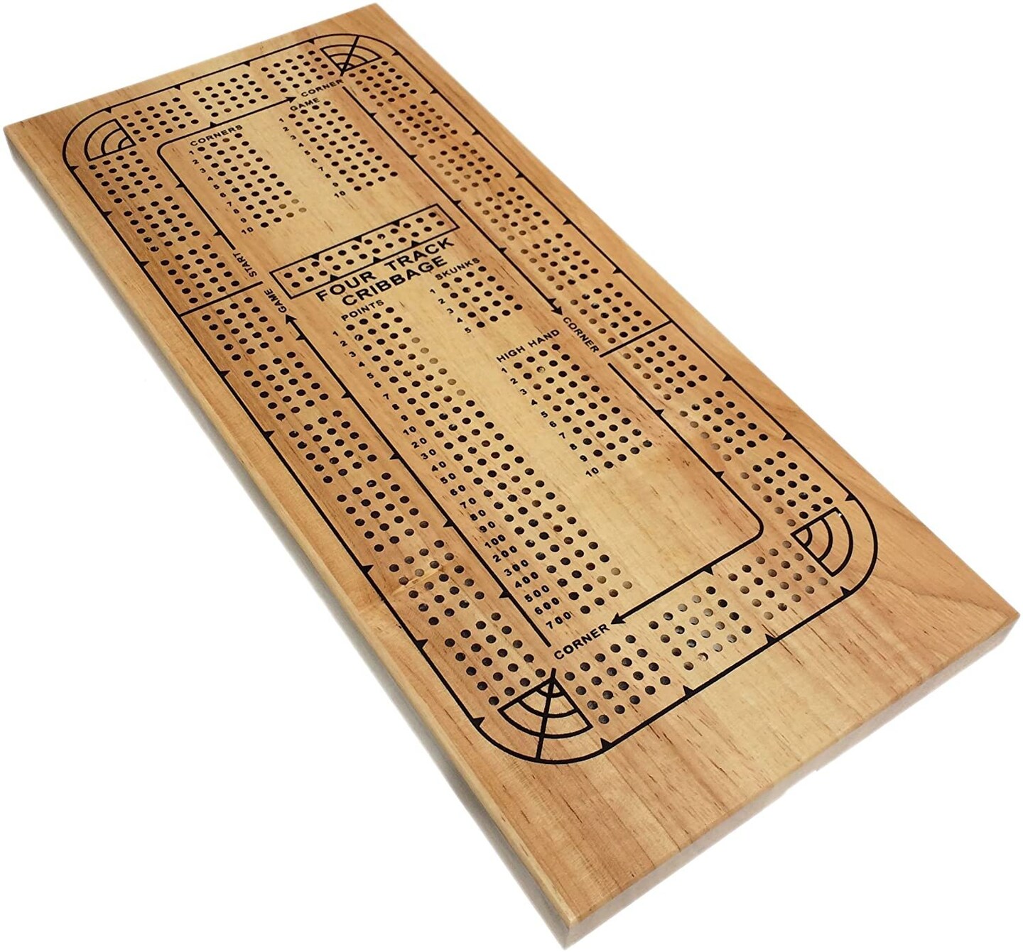 WE Games Classic Solid Wood, 4 Track Cribbage Board | Michaels