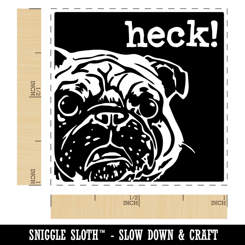 Grumpy Pug Heck Self-Inking Rubber Stamp Ink Stamper | Michaels