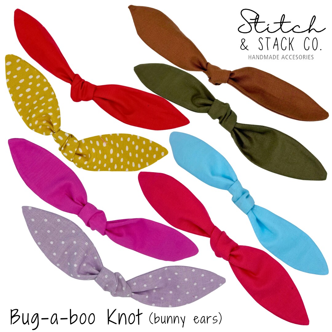 BUG-A-BOO KNOT | Bunny Ear | Hair Bow Knot | Tie | Gift | Woman | Girls ...