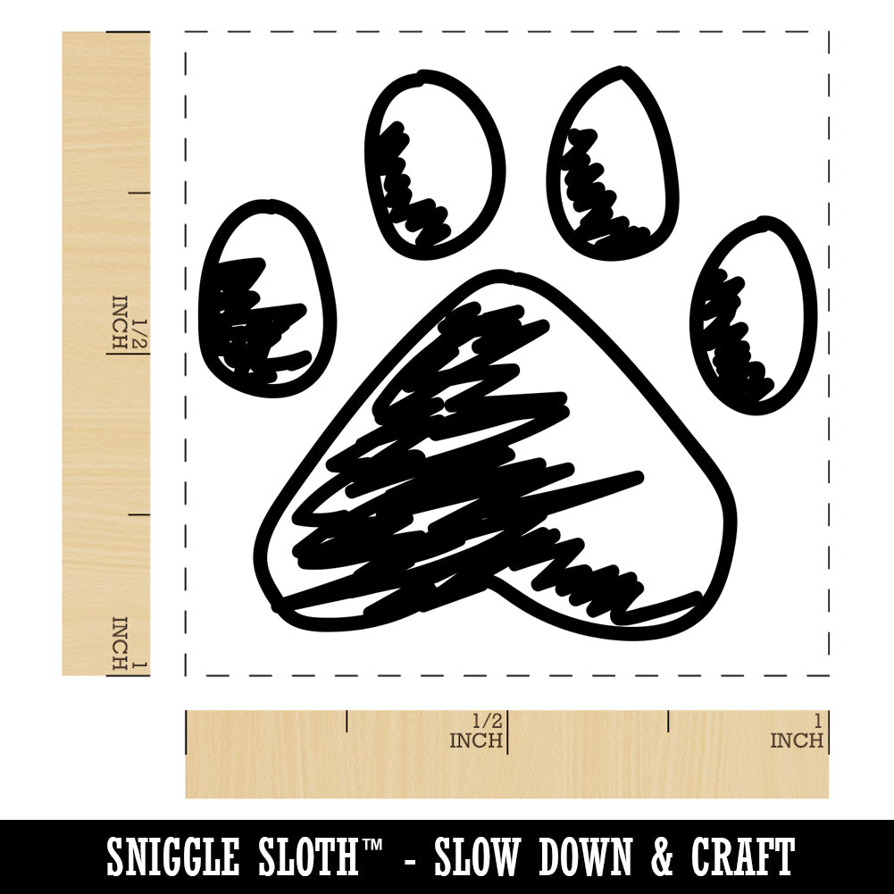 Dog Paw Sketch Self-Inking Rubber Stamp Ink Stamper | Michaels