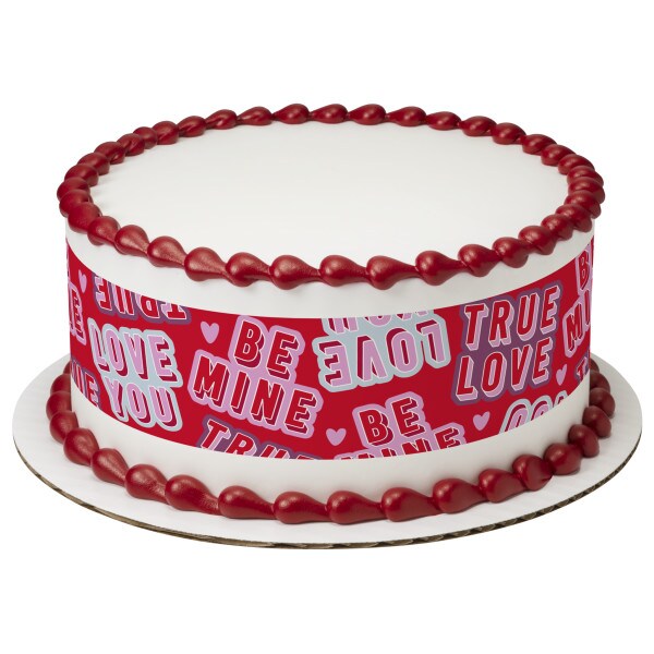 Be Mine Edible Cake Topper Image Strips | Michaels