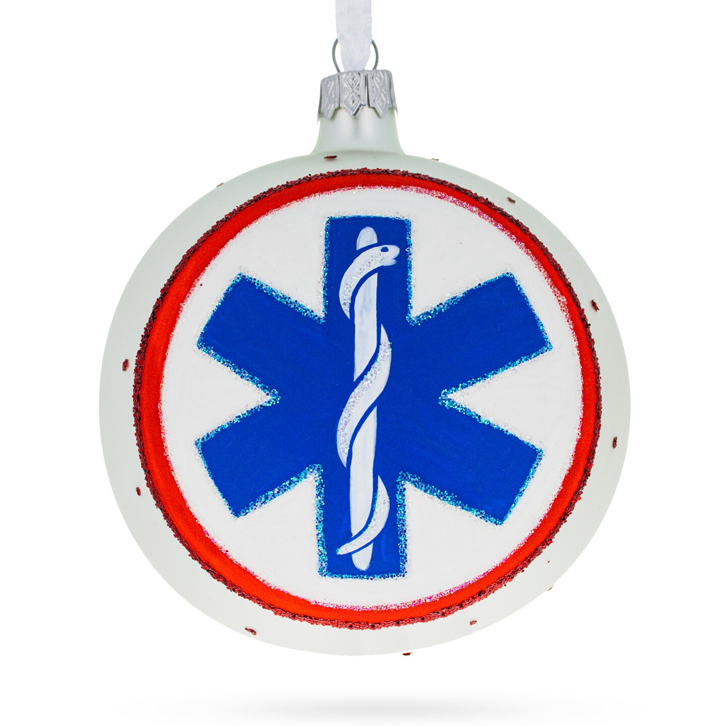 Paramedic Emergency First Responders Glass Ball Christmas Ornament 4 ...