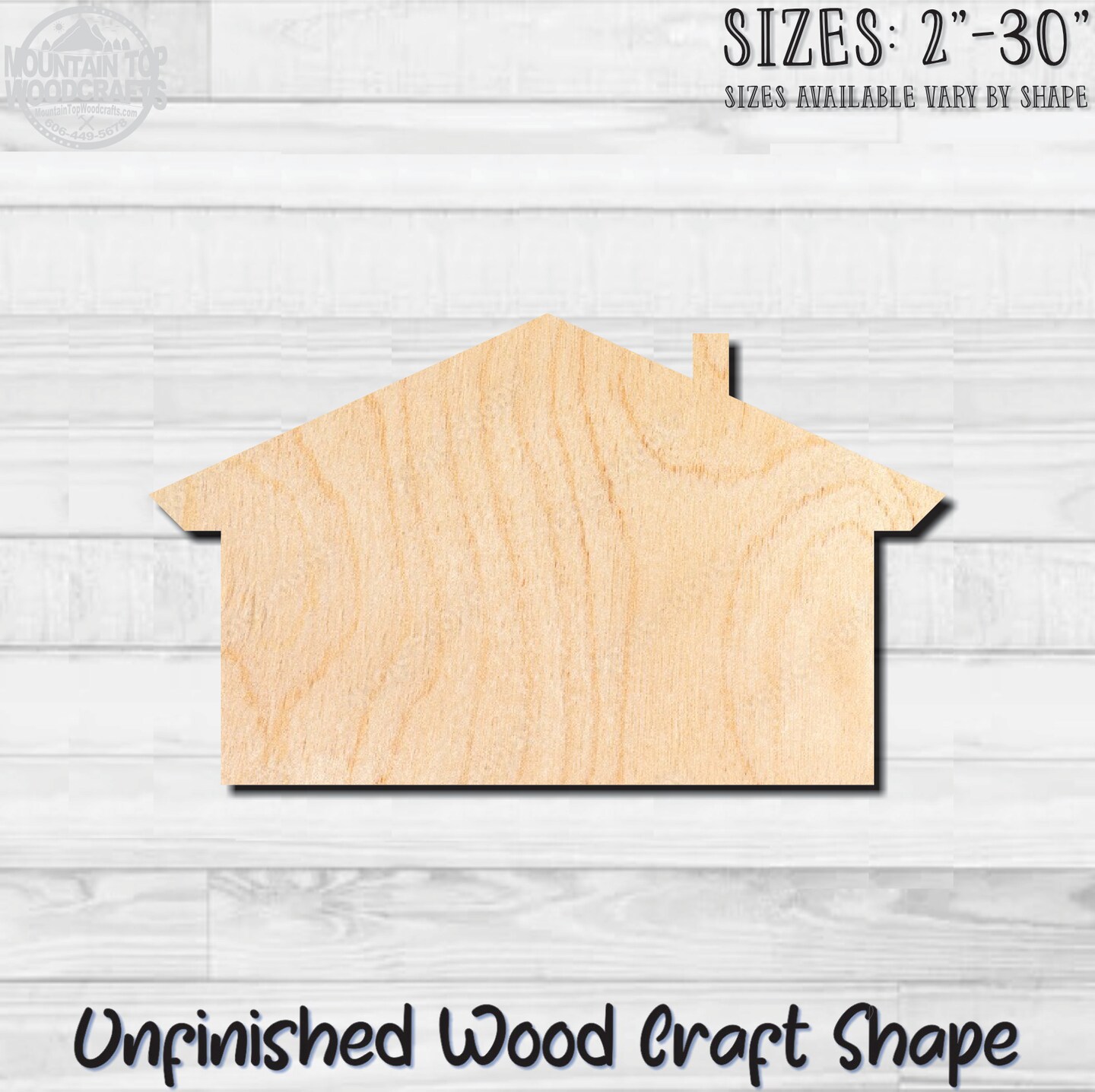 House Home Realtor 2 Unfinished Wood Shape Blank Laser Engraved Cutout ...