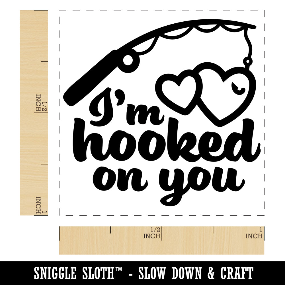 I'm Hooked On You Fishing Pole Love Anniversary Valentine's Day Self ...