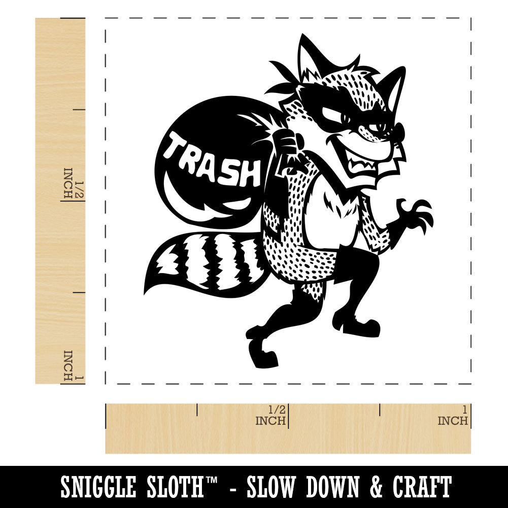 Raccoon Trash Bandit Thief Self-Inking Rubber Stamp Ink Stamper | Michaels