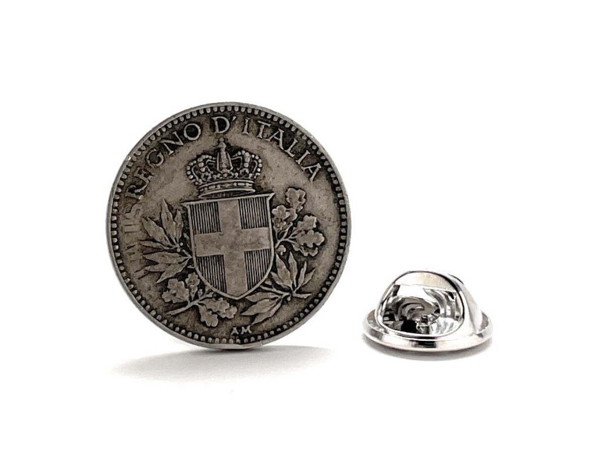Rare Italy Coin Lapel Pin Authentic 20 Centesimi Marcos Villa 1918-1920 ...
