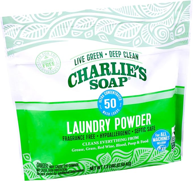 Charlie’s Soap® - Laundry Powder (300 Loads) Hypoallergenic Deep ...