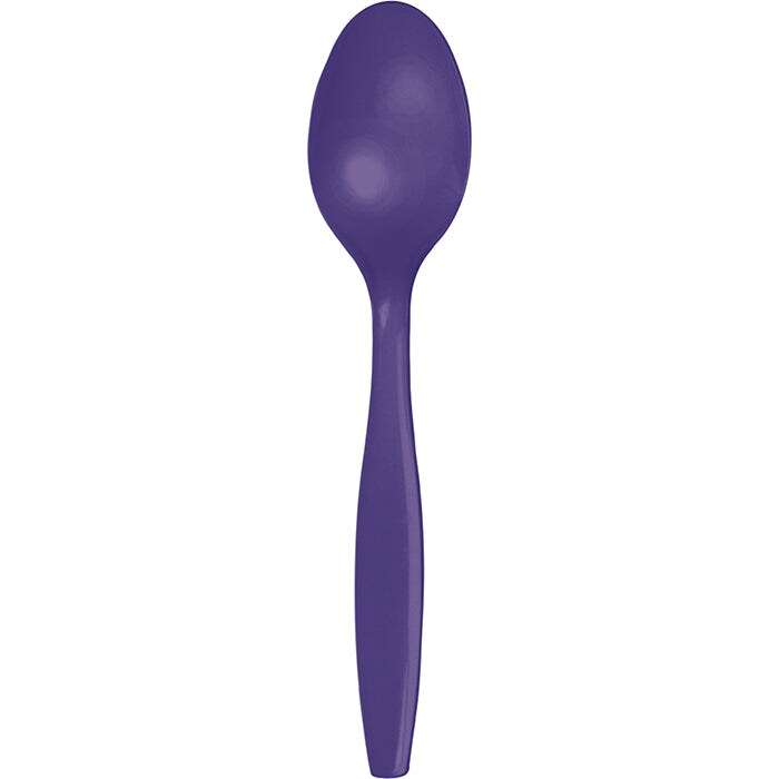 Purple Plastic Spoons, 24 ct | Michaels