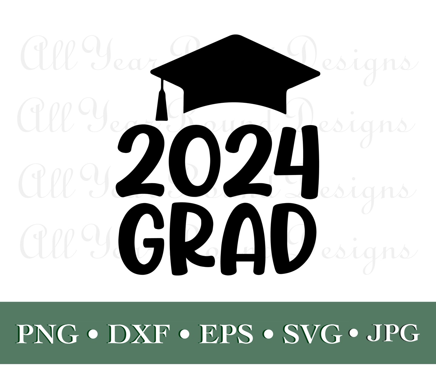Graduation Decor SVG PNG DXF EPS JPG File Bundle Digital Download ...