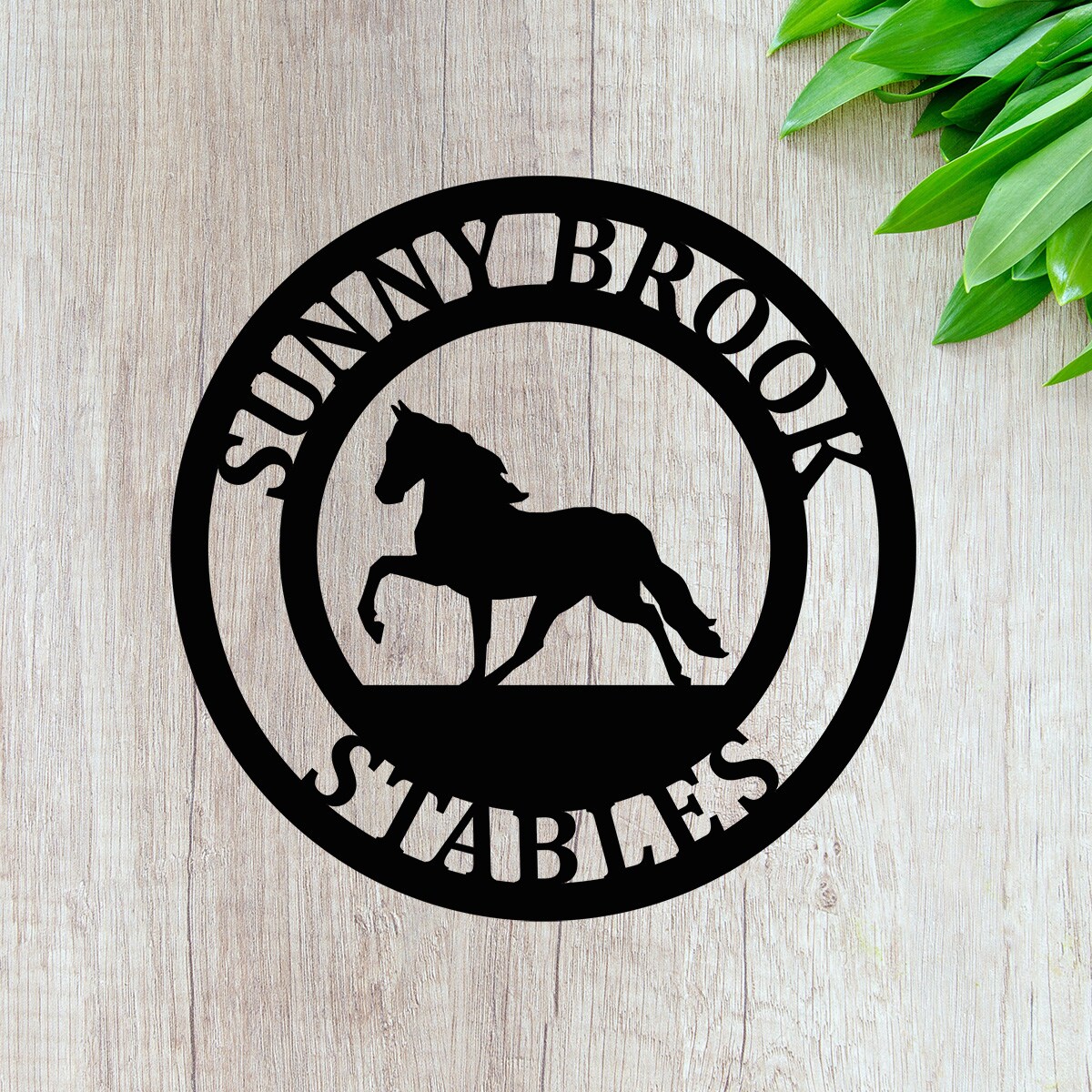Equestrian Horse Sign for Stable or Barn - Personalized Horse Decor for ...