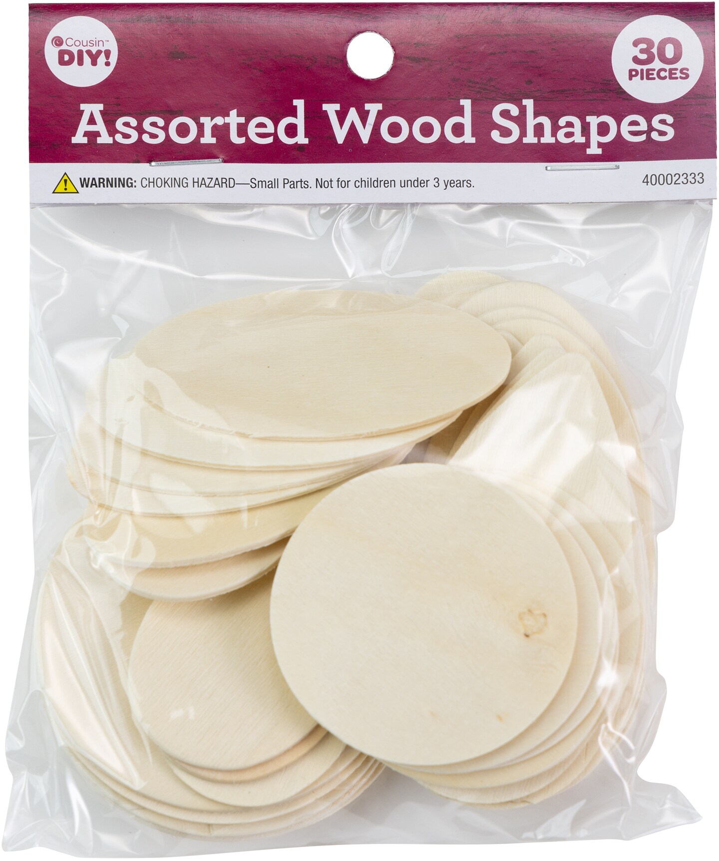 CousinDIY Unfinished Wood Shapes 30/Pkg-Assorted | Michaels