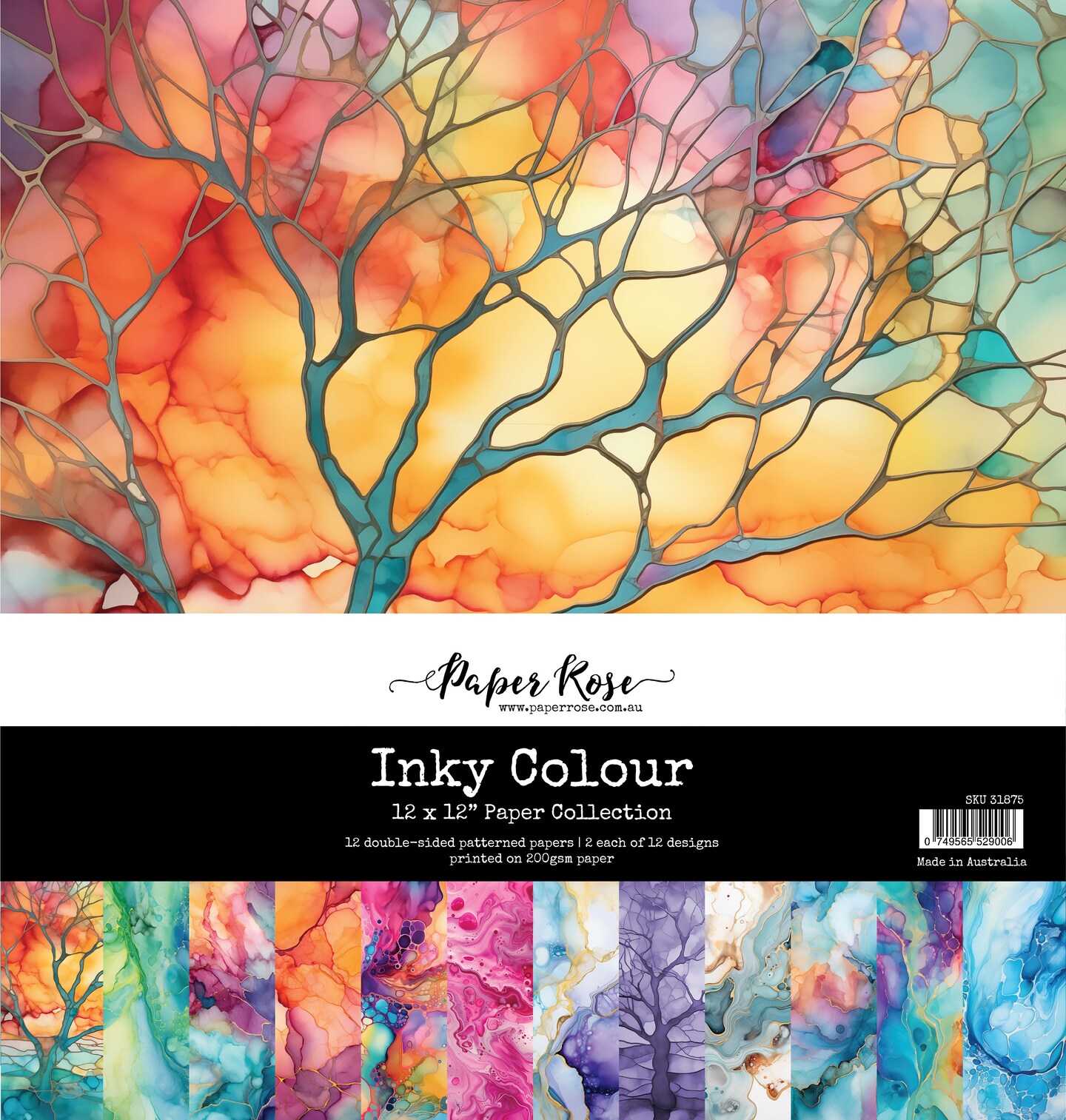 Inky Colour 12x12 Paper Collection 31875, Model: ES-PR31875 | Michaels