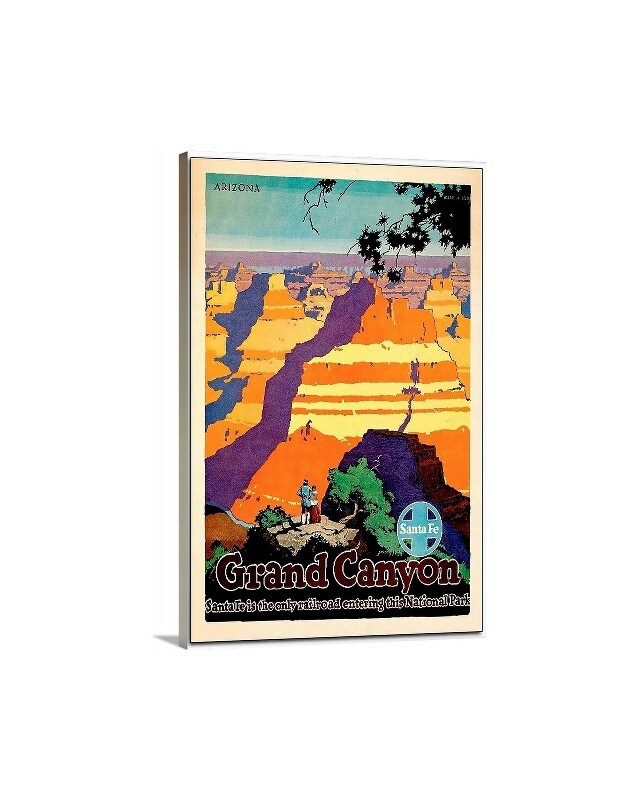 Grand Canyon Canvas Wrap or Poster, A Vintage Travel Poster Sizes Up to ...