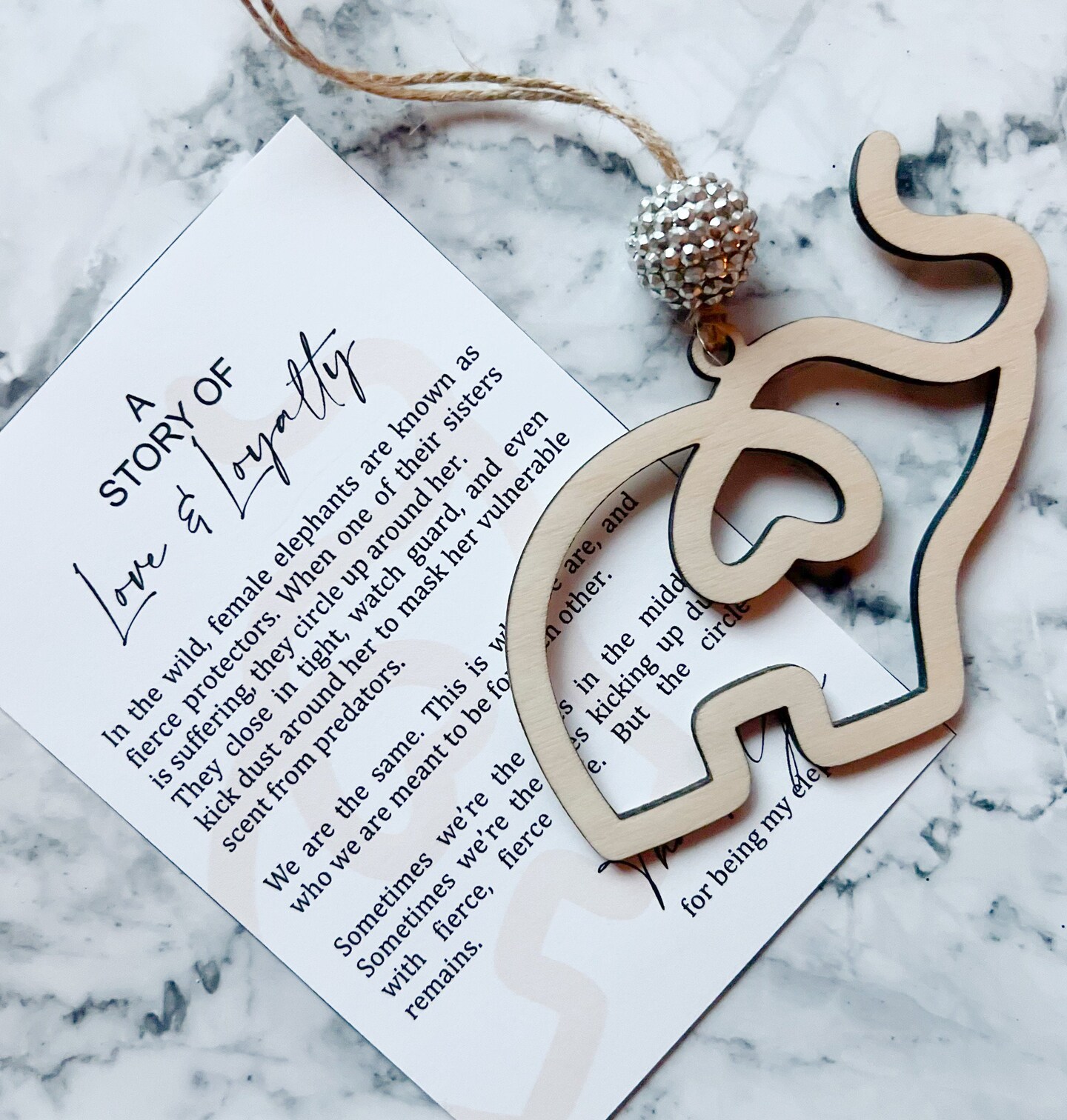 Sisterhood Friendship Elephant Ornament | MakerPlace by Michaels