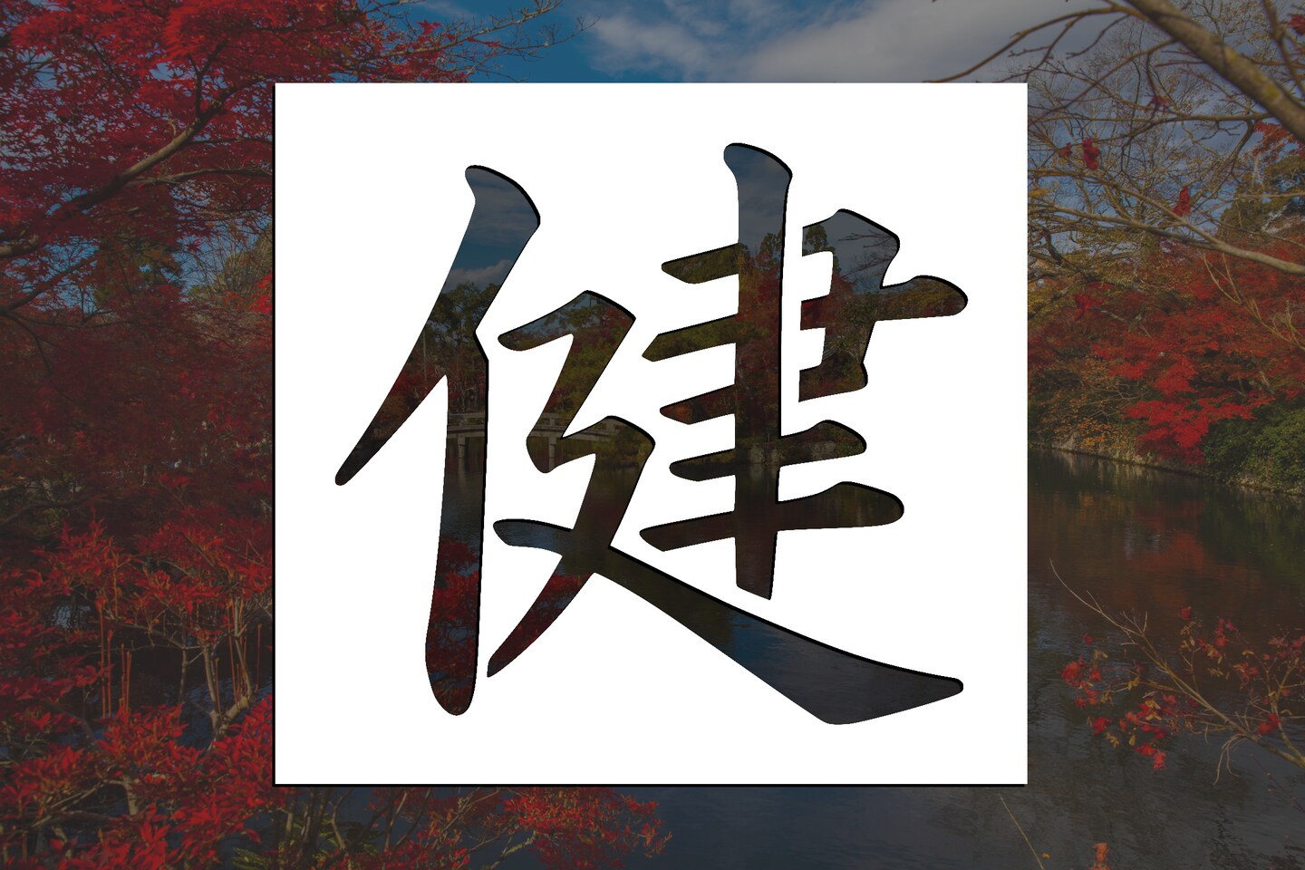Health | Kanji Reusable Stencil (Many Sizes) | MakerPlace by Michaels