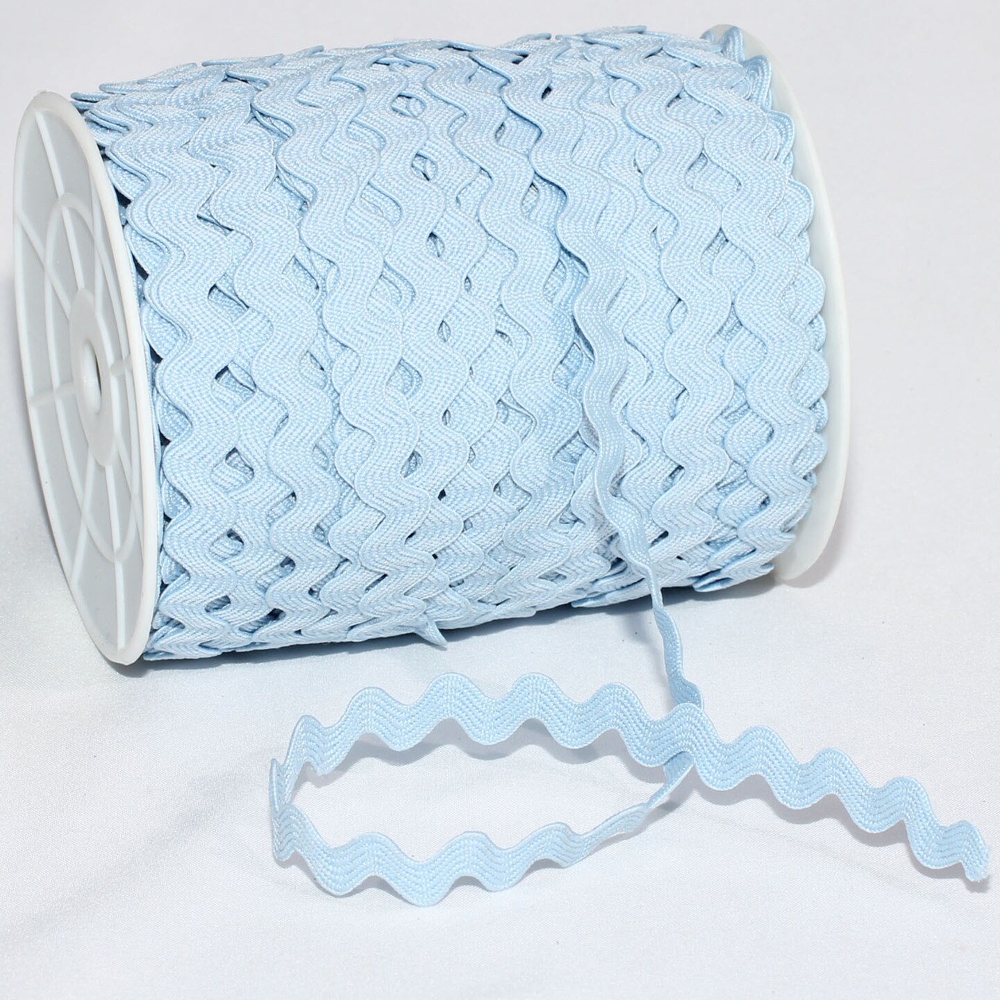 The Ribbon People Pale Blue Woven Edge Ric Rac Craft Ribbon 0.25" x 55 ...