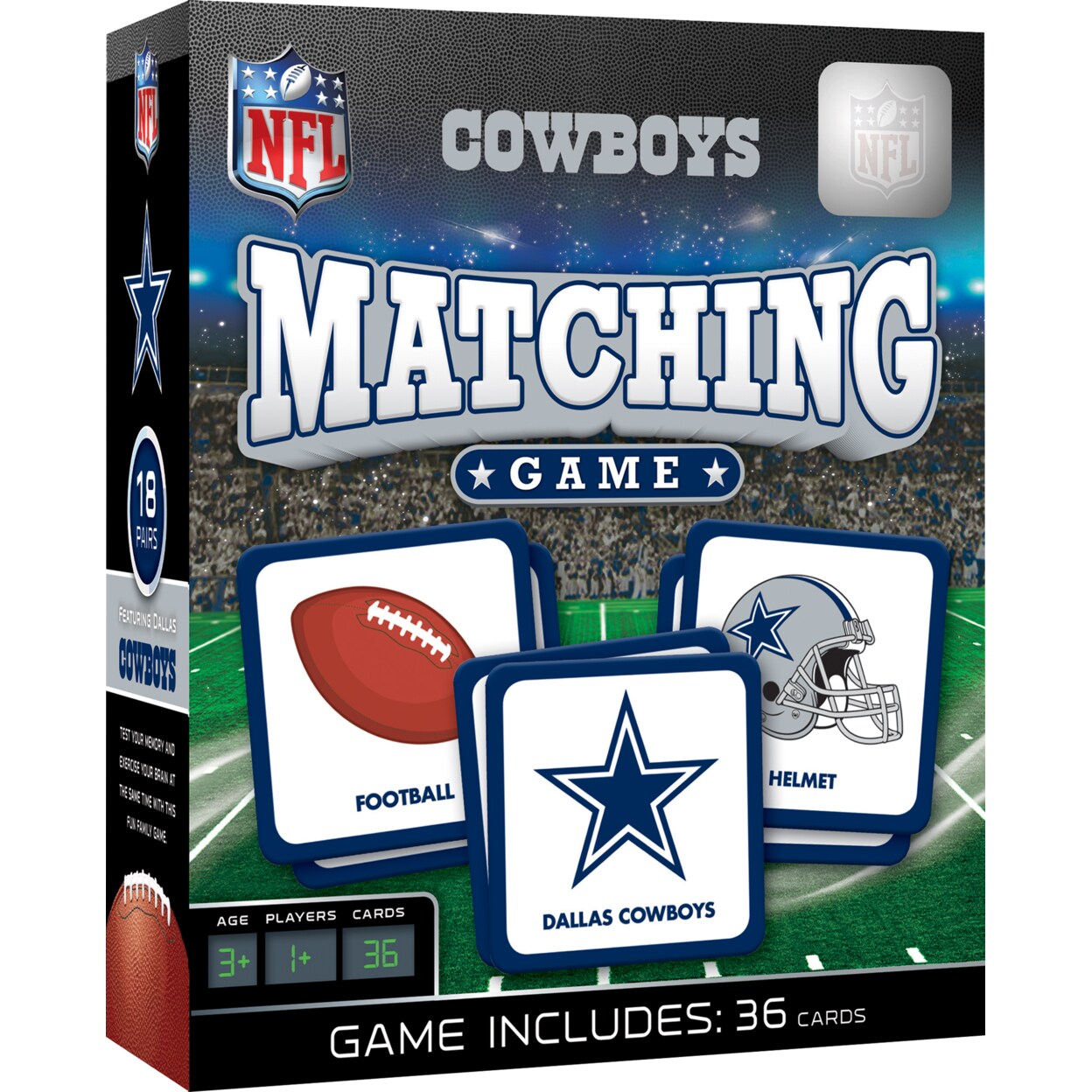 Masterpieces Officially Licensed NFL Dallas Cowboys Matching Game for ...