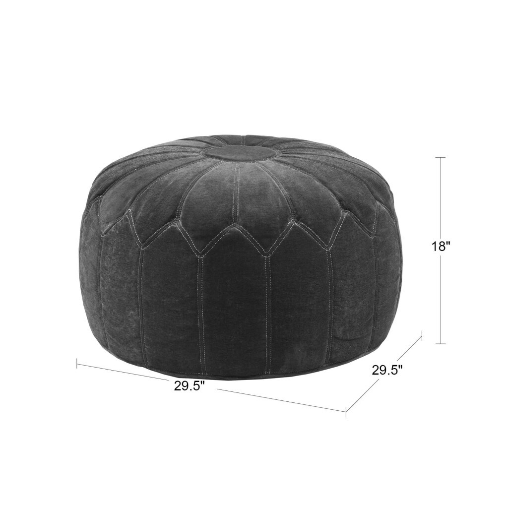 Gracie Mills Aryana Versatile Oversized Round Pouf Ottoman - Grace-190 ...