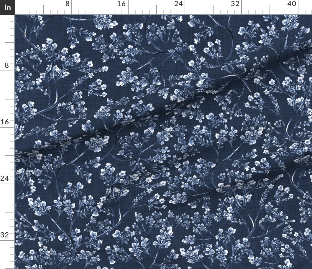 Various Fabrics by the Yard or Fat Quarter Botanical Toile Traditional ...