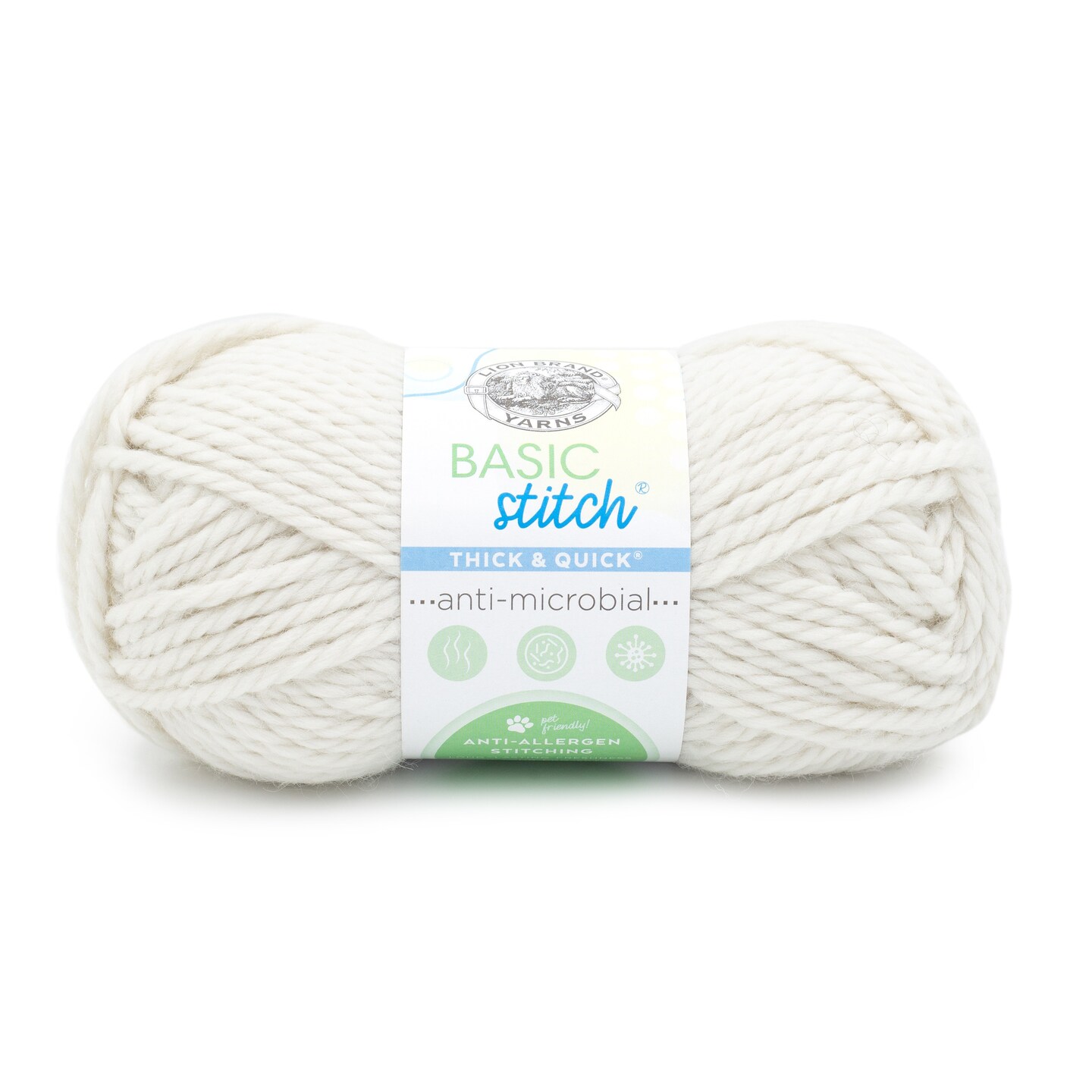 Lion Brand Basic Stitch Antimicrobial Thick & Quick Yarn-Vintage | Michaels
