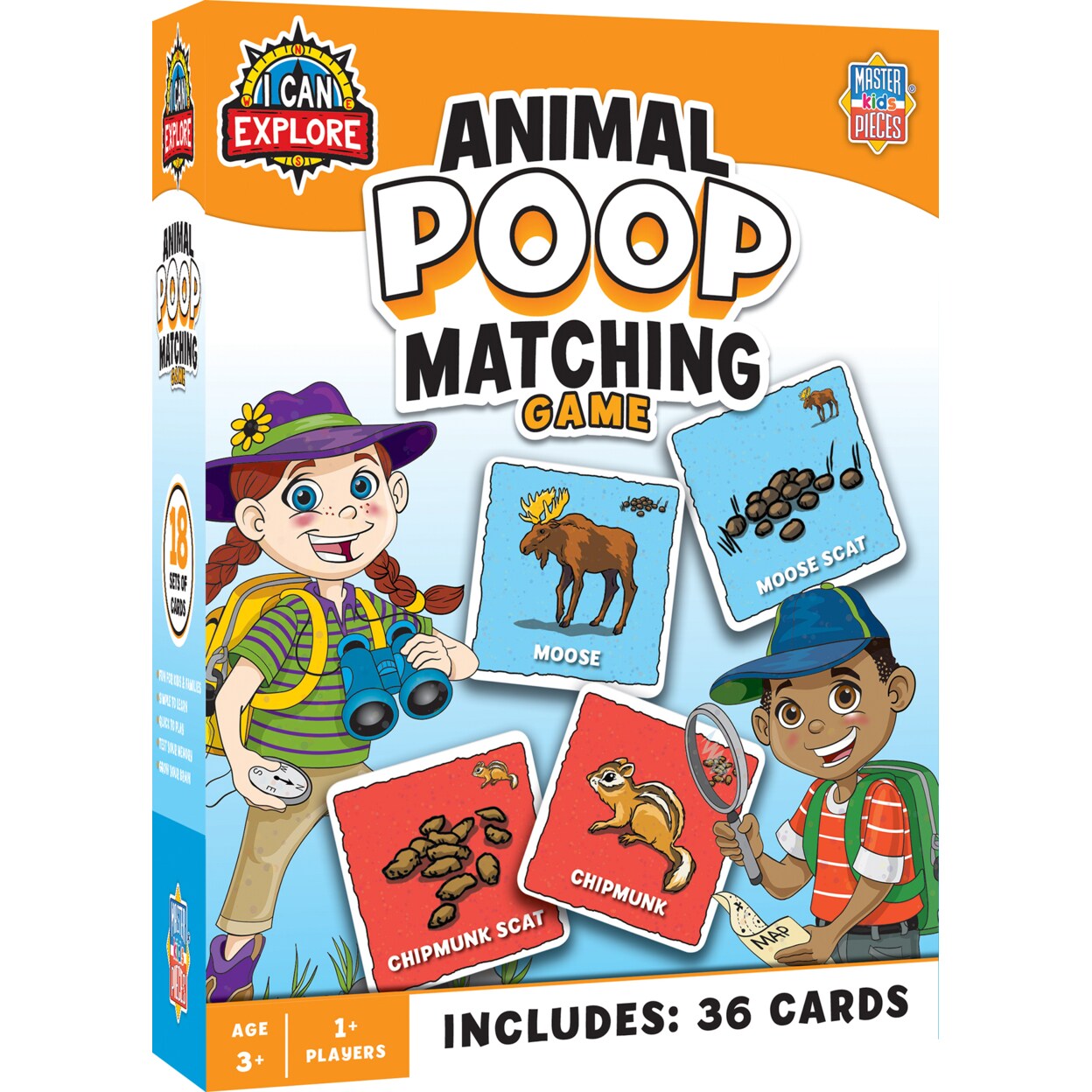 Masterpieces Officially Licensed I Can Explore - Animal Poop Matching ...