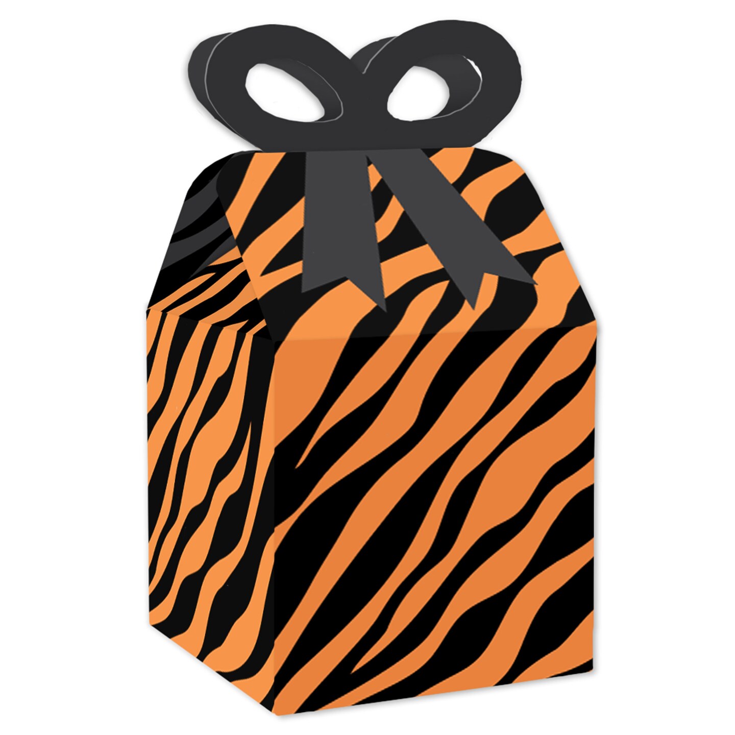 Big Dot of Happiness Tiger Print - Square Favor Gift Boxes - Jungle ...
