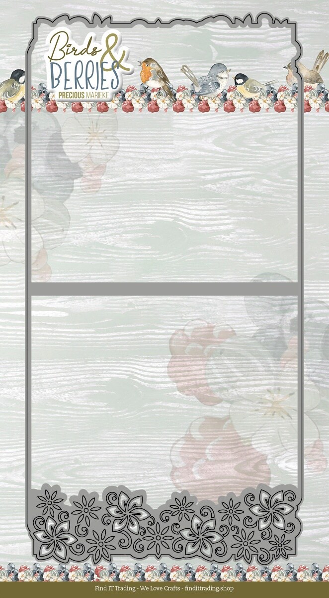 Find It Trading Precious Marieke Die-Frame Card Border 4K, Birds ...