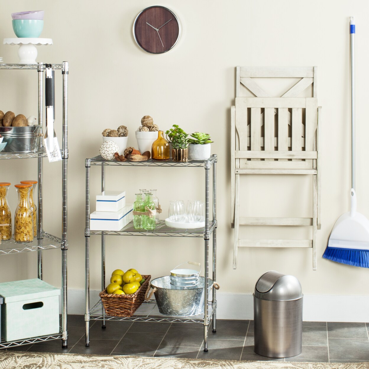 Safavieh Sierra Mini 3-Tier Chrome Wire Shelf Chrome | Michaels