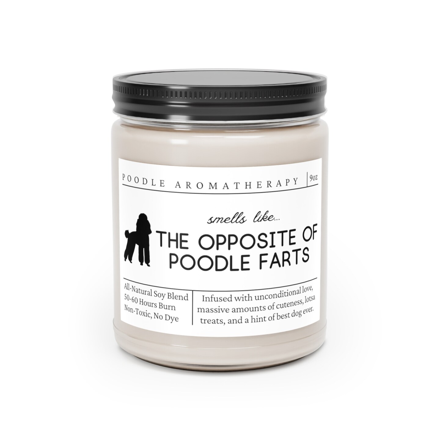 Poodle Gift - Smells Like the Opposite of Poodle Farts Candle ...