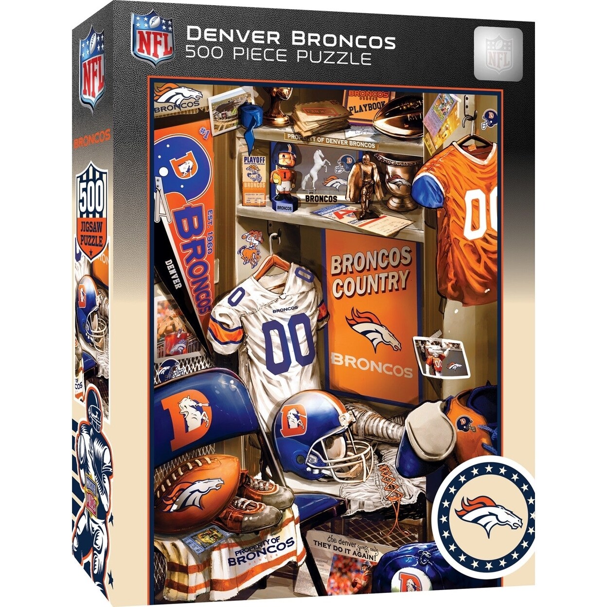 Denver Broncos 500 Piece Jigsaw Puzzle Masterpieces Sports Team Puzzle ...