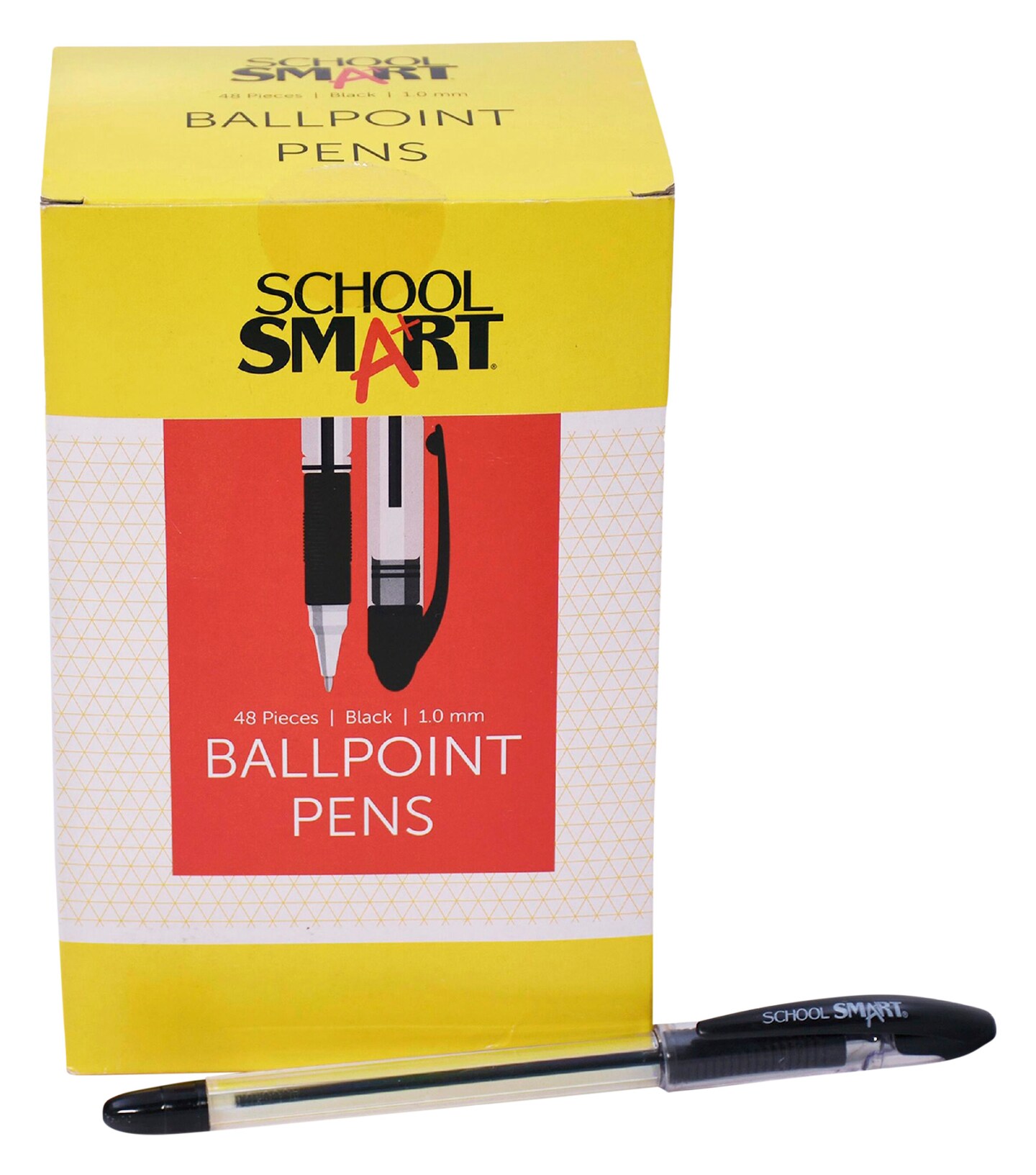 School Smart Ballpoint Pens, Medium Tip, Black, Pack of 48 | Michaels