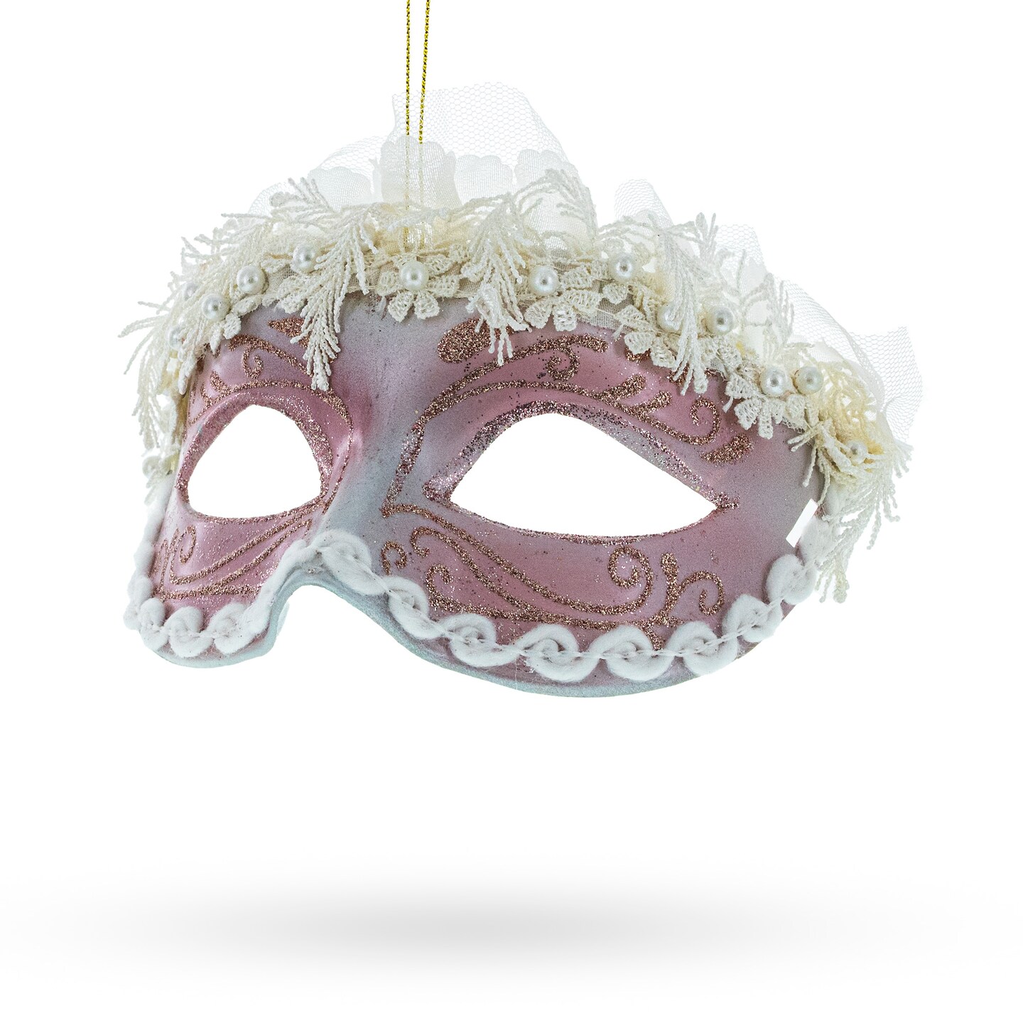 Whimsical Carnival Mask Glass Christmas Ornament | Michaels