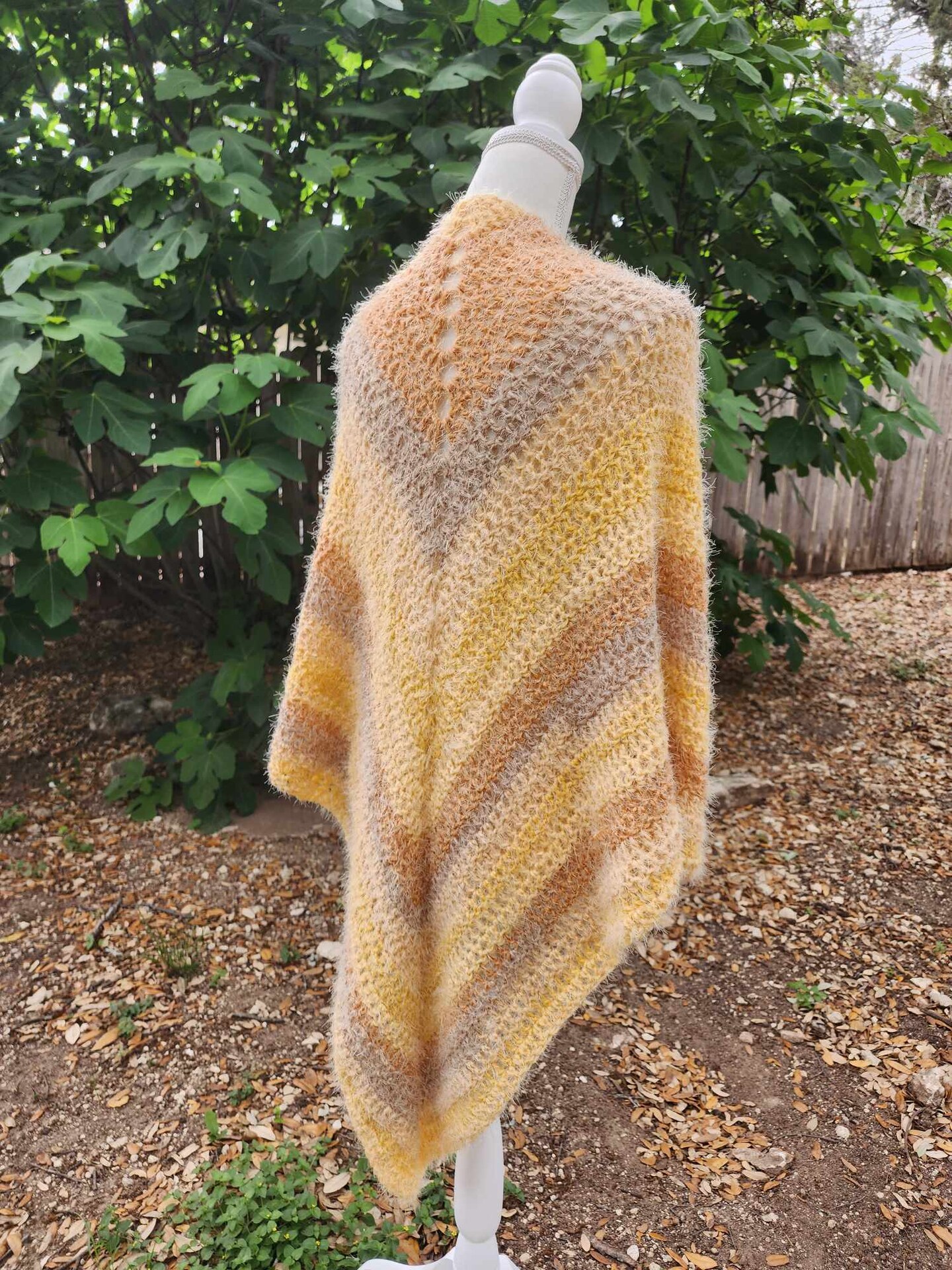 Soft and Fluffy Crocheted Triangle Shawl | MakerPlace by Michaels