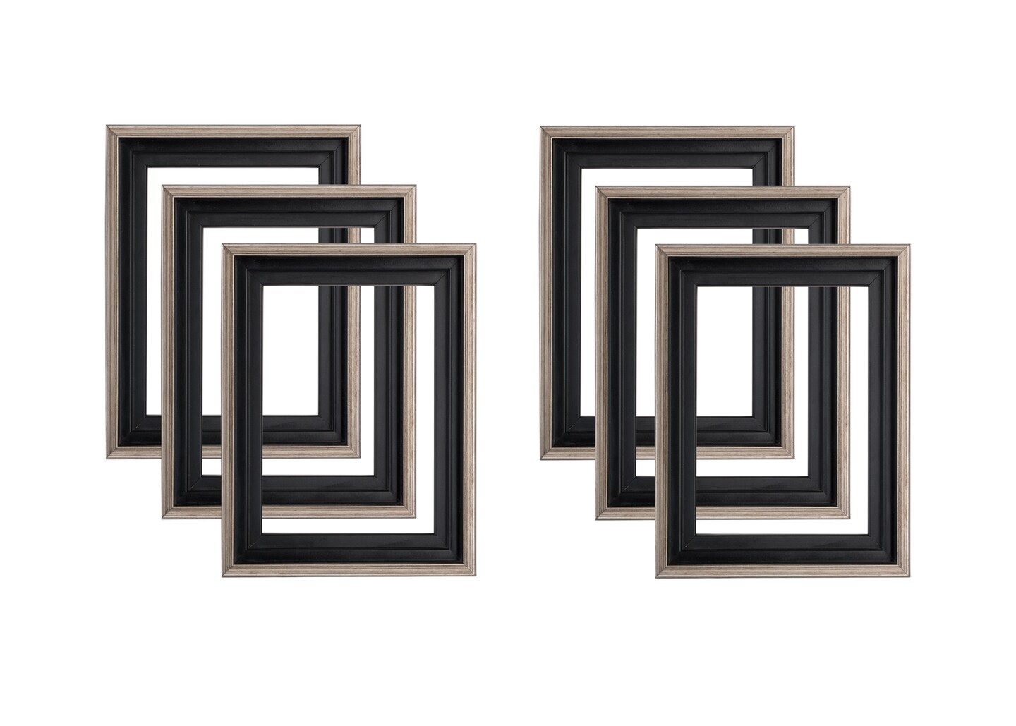 Creative Mark Illusions Floater Canvas Frame, Black and Antique Gold, 3 ...