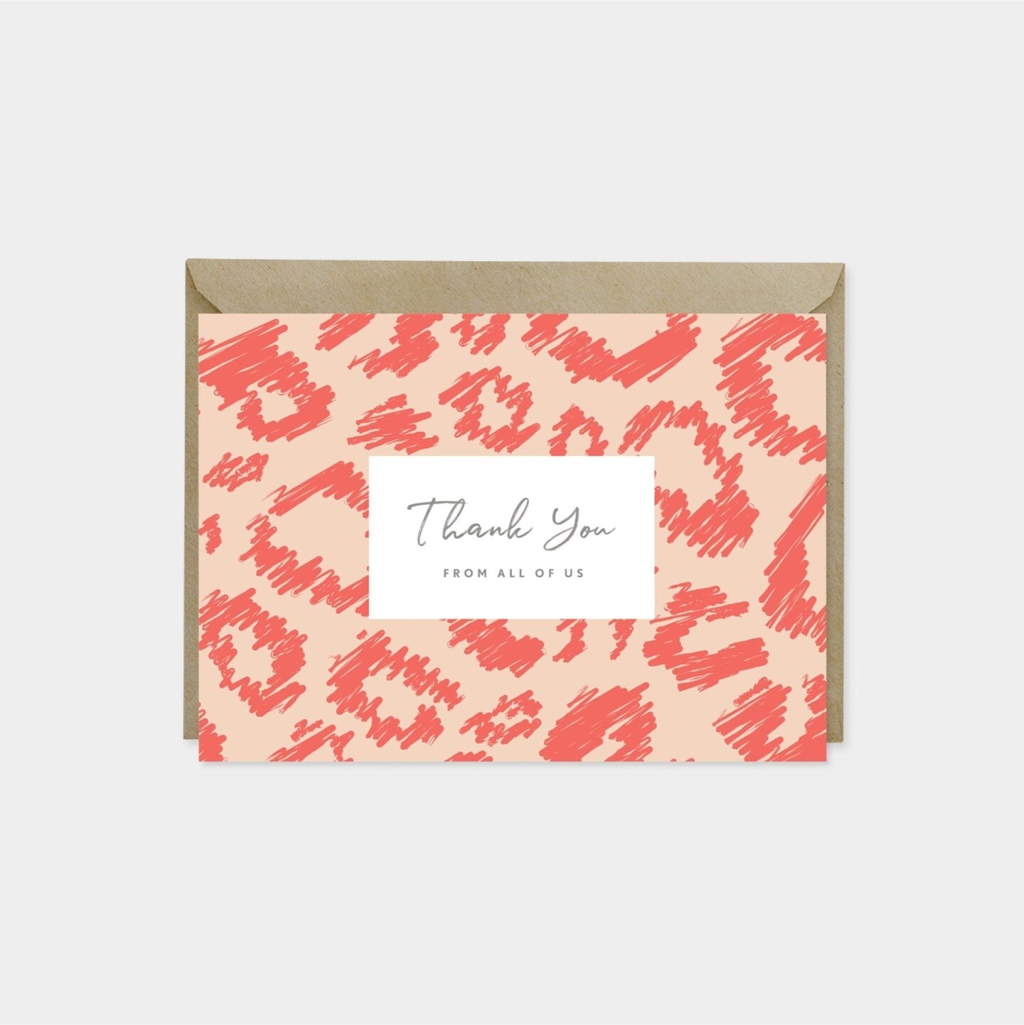 Leopard Print Thank You Card II, | Michaels