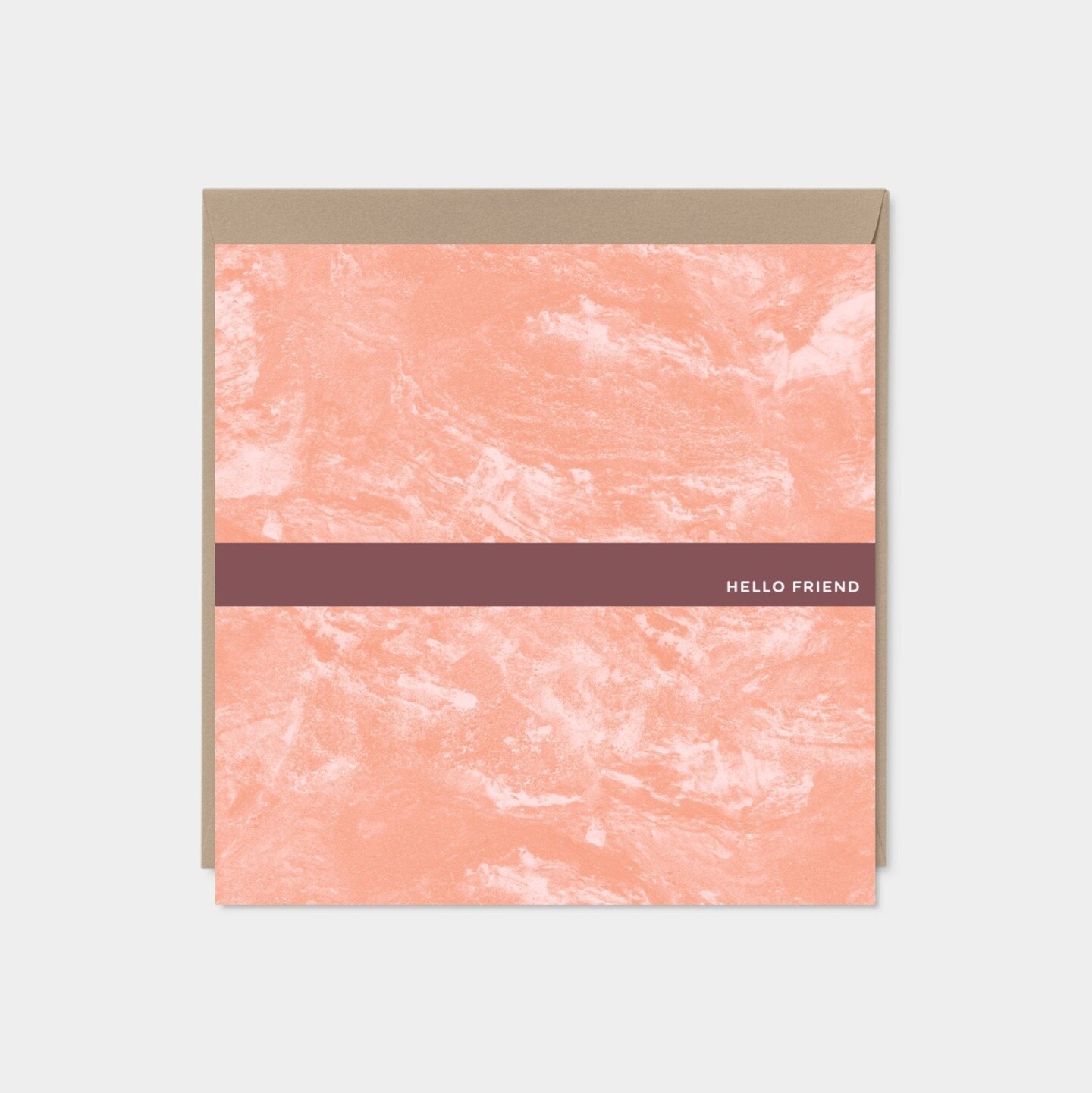 "Hello Friend" Card with Natural Texture | Michaels